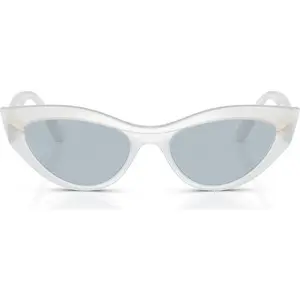 VOGUE 52mm Polarized Cat Eye Sunglasses - White