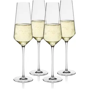 VISKI Reserve Liminal Champagne Flutes Set Of 4 - Clear