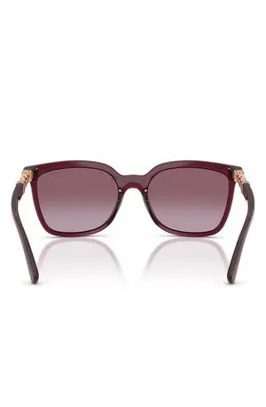 VOGUE 55mm Polarized Gradient Square Sunglasses - Cherry
