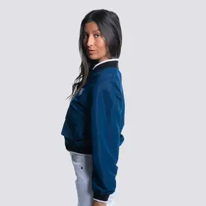 LUSSO New York Yankees Paisley Cropped Full-zip Jacket