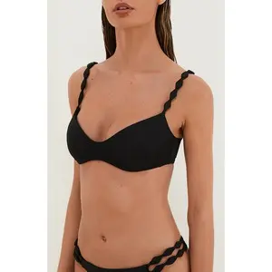 VIX PAULA HERMANNY Alexa Vivian Bikini Top - Black