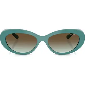 VOGUE 55mm Polarized Oval Sunglasses - Green