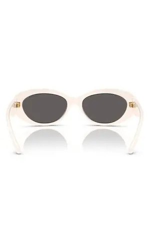 VOGUE 55mm Polarized Oval Sunglasses - Ivory