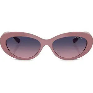 VOGUE 55mm Polarized Oval Sunglasses - Pink