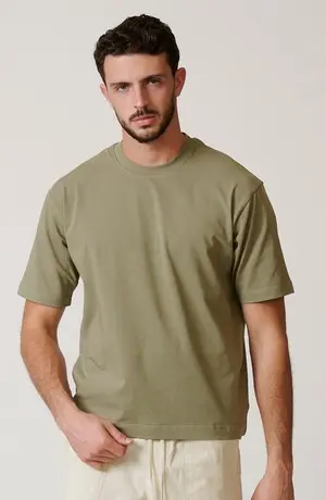LEISURE LAB Coastal Tee - Sage