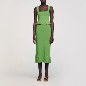 Sandro Knit Top With Charms