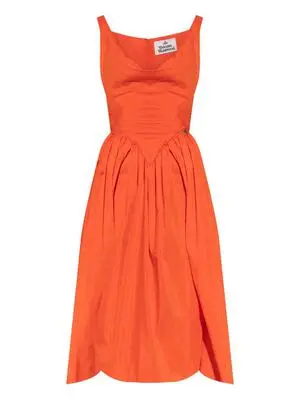VIVIENNE WESTWOOD Vivienne Westwood White Sunday Mini Dress - Orange