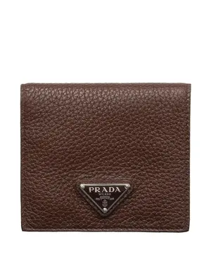Prada Leather Wallet - Brown