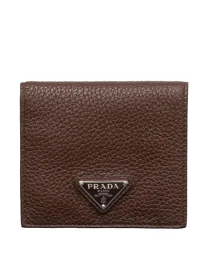 Prada Leather Wallet - Brown