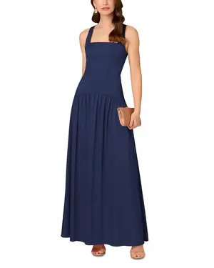 Aidan Mattox Mikado Maxi Dress