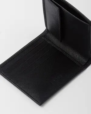 Prada Saffiano Leather Wallet - Black