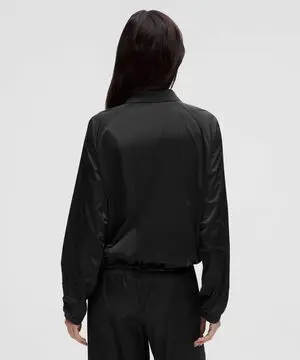 Lululemon Stretch Satin Nylon Jacket - Black/white