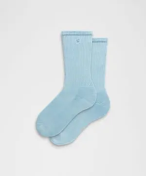 Lululemon Daily Essential Crew Socks Seafoam