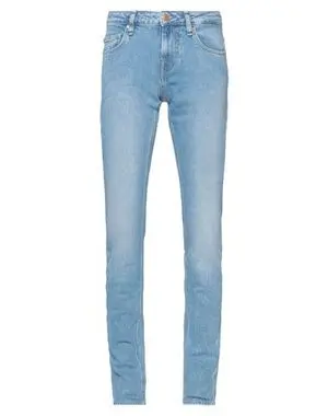 Guess Jeans With Logo And Leather Detailing