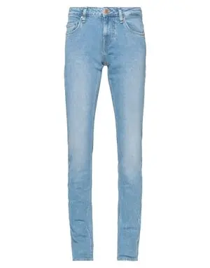 Guess Jeans With Logo And Leather Detailing