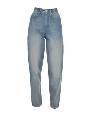 MARANT ETOILE High Waisted Tapered Leg Jeans