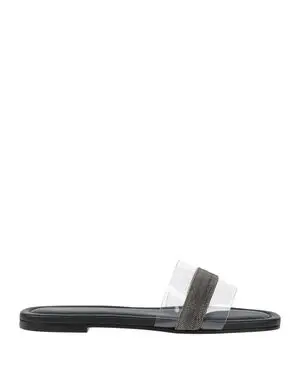 Fabiana Filippi Pvc Slide Sandals With Embellished Detail