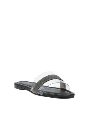 Fabiana Filippi Pvc Slide Sandals With Embellished Detail