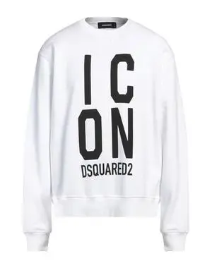 Dsquared2 Sweatshirt In Cotton And Elastane White