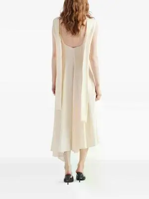 Prada Asymmetric Dress - Neutrals