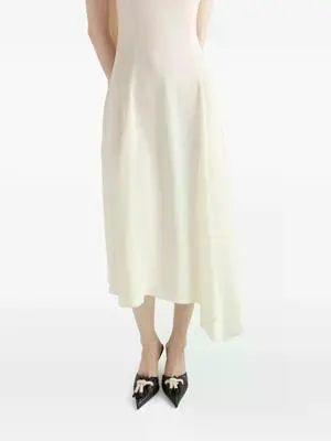 Prada Asymmetric Dress - Neutrals
