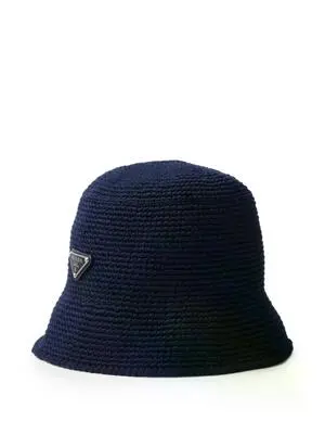 Prada Crochet Bucket Hat - Blue