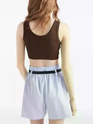 Prada Ribbed-knit Tank Top