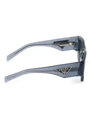 Prada Triangle Logo Square Frame Sunglasses