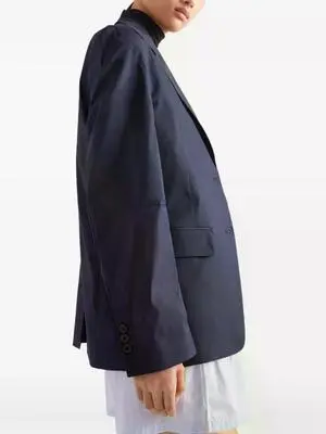 Prada Poplin Blazer - Blue