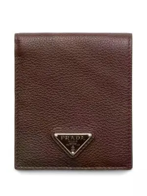 Prada Logo-plaque Cardholder - Brown