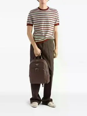 Prada Structured Leather Backpack