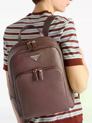 Prada Structured Leather Backpack