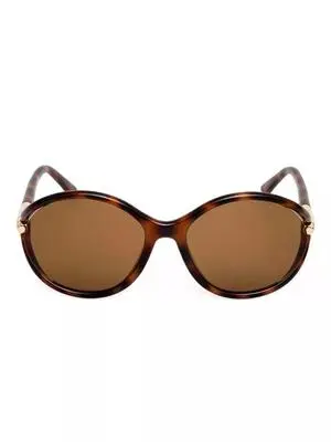 TOM FORD Melody Oval Sunglasses - Brown