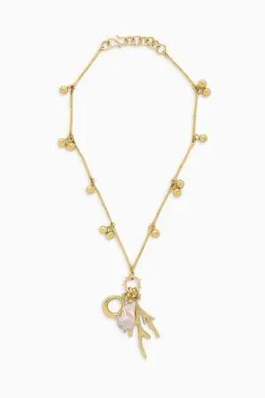Ulla Johnson Mix Motif Chain Necklace - Brass