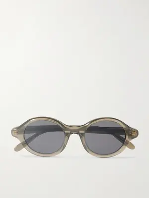 Loewe Round-frame Acetate Sunglasses - Green