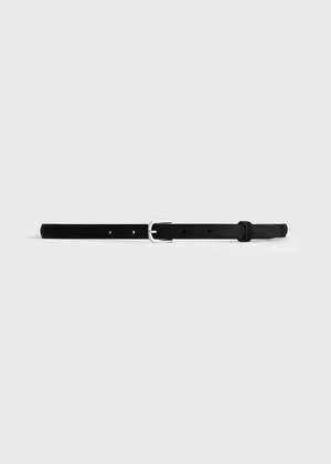 TOTÊME Thin Suede Belt - Black