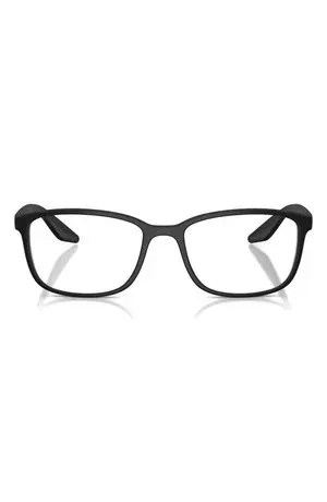 Prada 55mm Pillow Eyeglasses - Matte Black