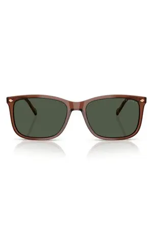 VOGUE 57mm Pillow Sunglasses - Transparent Brown