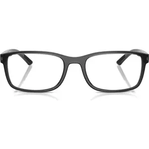 Prada 53mm Pillow Optical Glasses - Transparent Grey