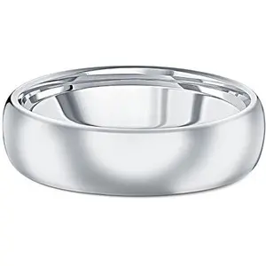 BLISS DIAMOND 6mm Comfort Fit Band Ring - Tungsten