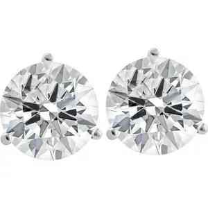 BLISS DIAMOND 3.20 Ct Tw 14k Gold Lab Grown Round-Cut Diamond Studs
