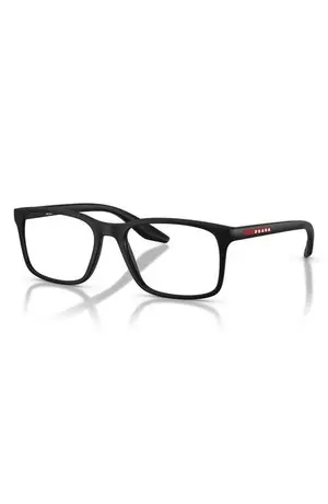 Prada 52mm Pillow Optical Glasses - Matte Black