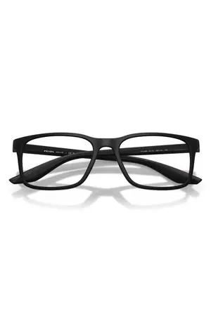 Prada 52mm Pillow Optical Glasses - Matte Black