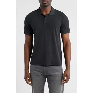 Rag & Bone Slim Fit Tech Piqué Polo - Black