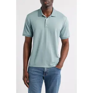 Rag & Bone Slim Fit Tech Piqué Polo - Sea