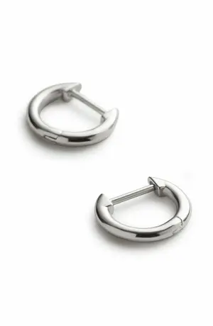 ANA LUISA Sterling Mini Huggie Earrings - Silver