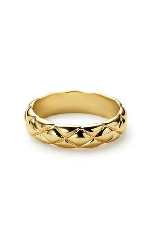 ANA LUISA Quilted Band Ring