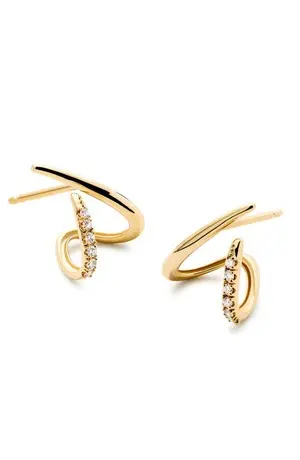 ANA LUISA Aurora Huggie Stud Earrings