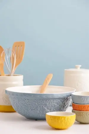MASON CASH Home To Roost Mixing Bowl - Blue
