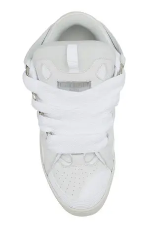 LANVIN Curb Leather Sneakers - White